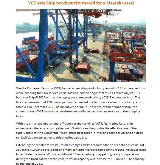 VCTPL - Visakha Container Terminal Pvt. Ltd.